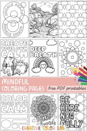 Free Mindfulness Coloring Pages | PDF Printables
