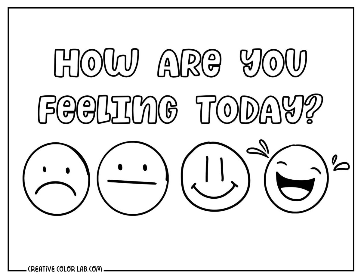 Free Feelings Coloring Pages | Emotions Printables