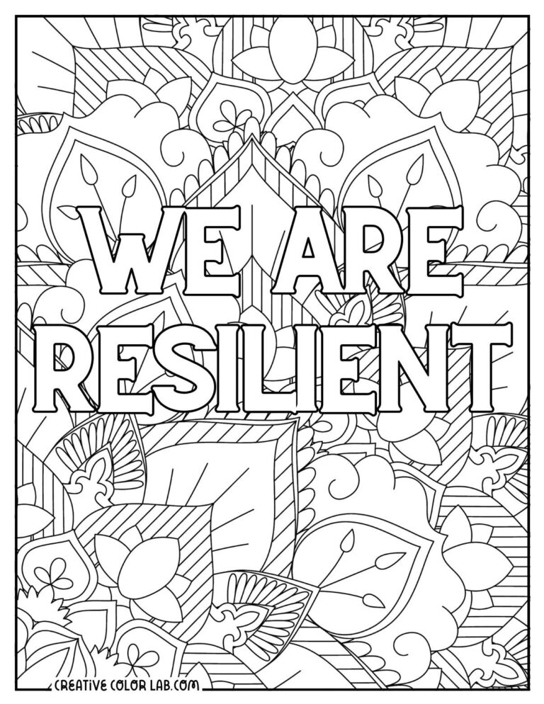 35 Positive Affirmations Coloring Pages | Free PDF Printables