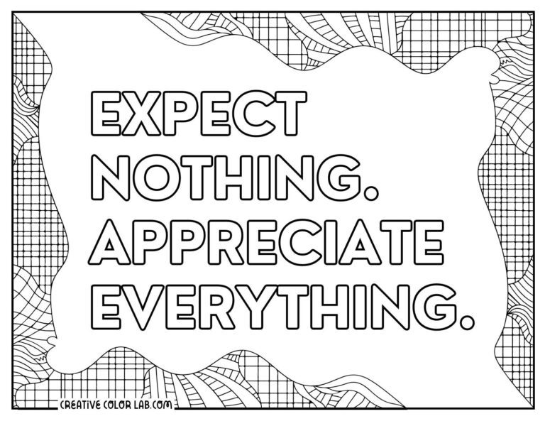 Free Grateful Coloring Pages | PDF Printables to Download