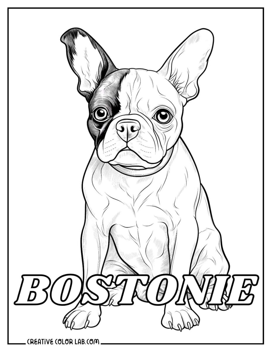 Boston Terrier Coloring Pages | Free, Printable PDFs