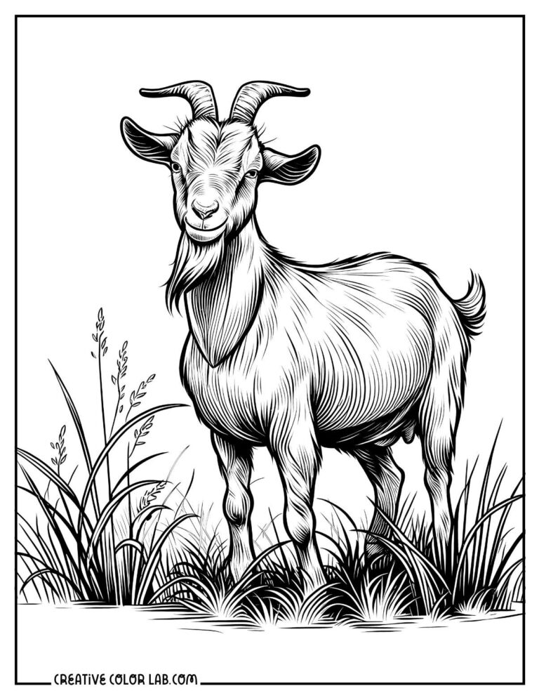 Printable Goat Coloring Pages | Free PDF Downloads