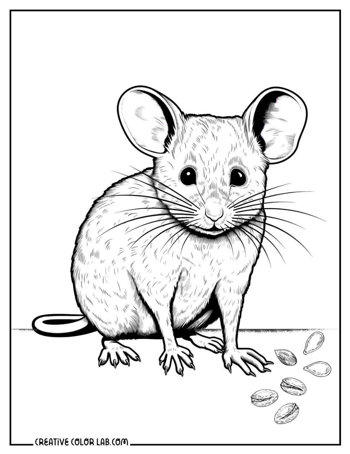 Printable Mouse Coloring Pages in PDF Format