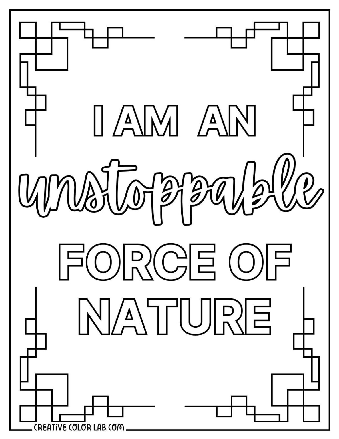 35 Positive Affirmations Coloring Pages | Free PDF Printables