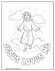 6 Jesus Loves Me Coloring Pages | Free PDF Printables