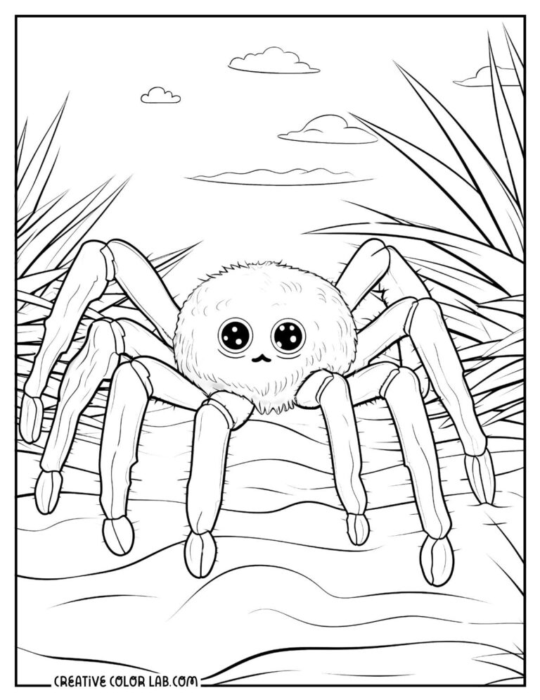 Free, Printable Tarantula Coloring Pages