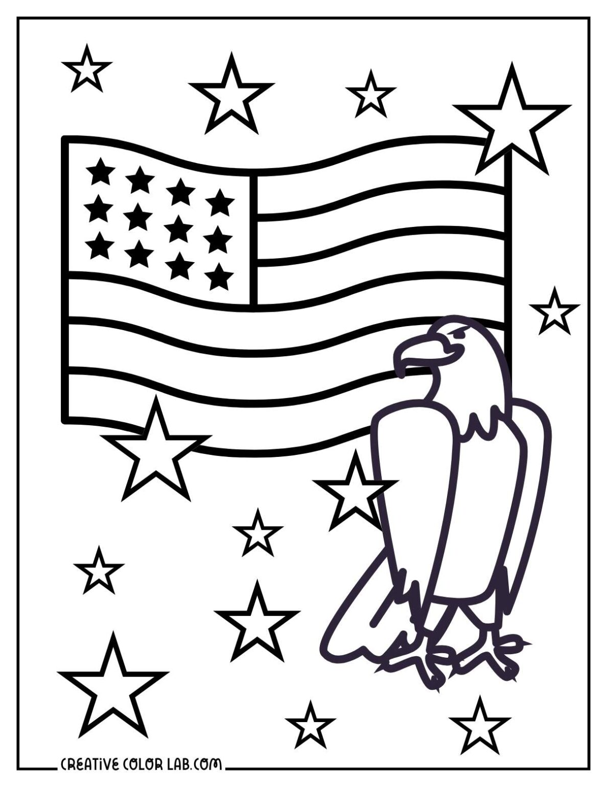10 Eagle Coloring Pages | Free PDF Printables