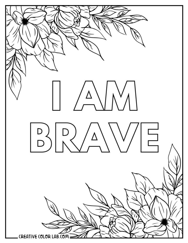 35 Positive Affirmations Coloring Pages | Free PDF Printables