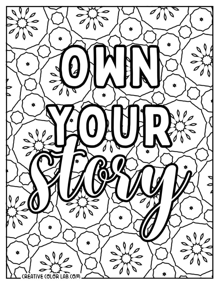 11 Free Motivational Coloring Pages | PDF Printables