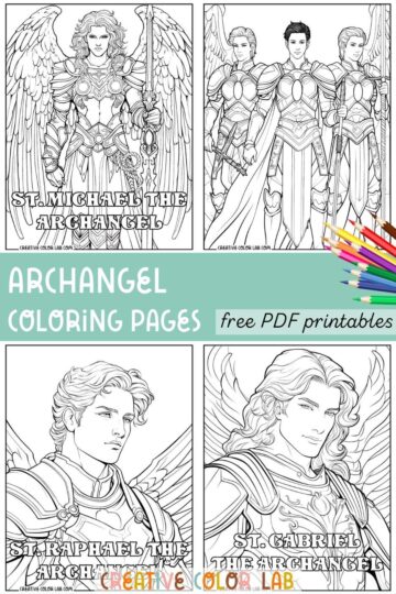 Printable Archangel Coloring Pages | Free PDF Downloads