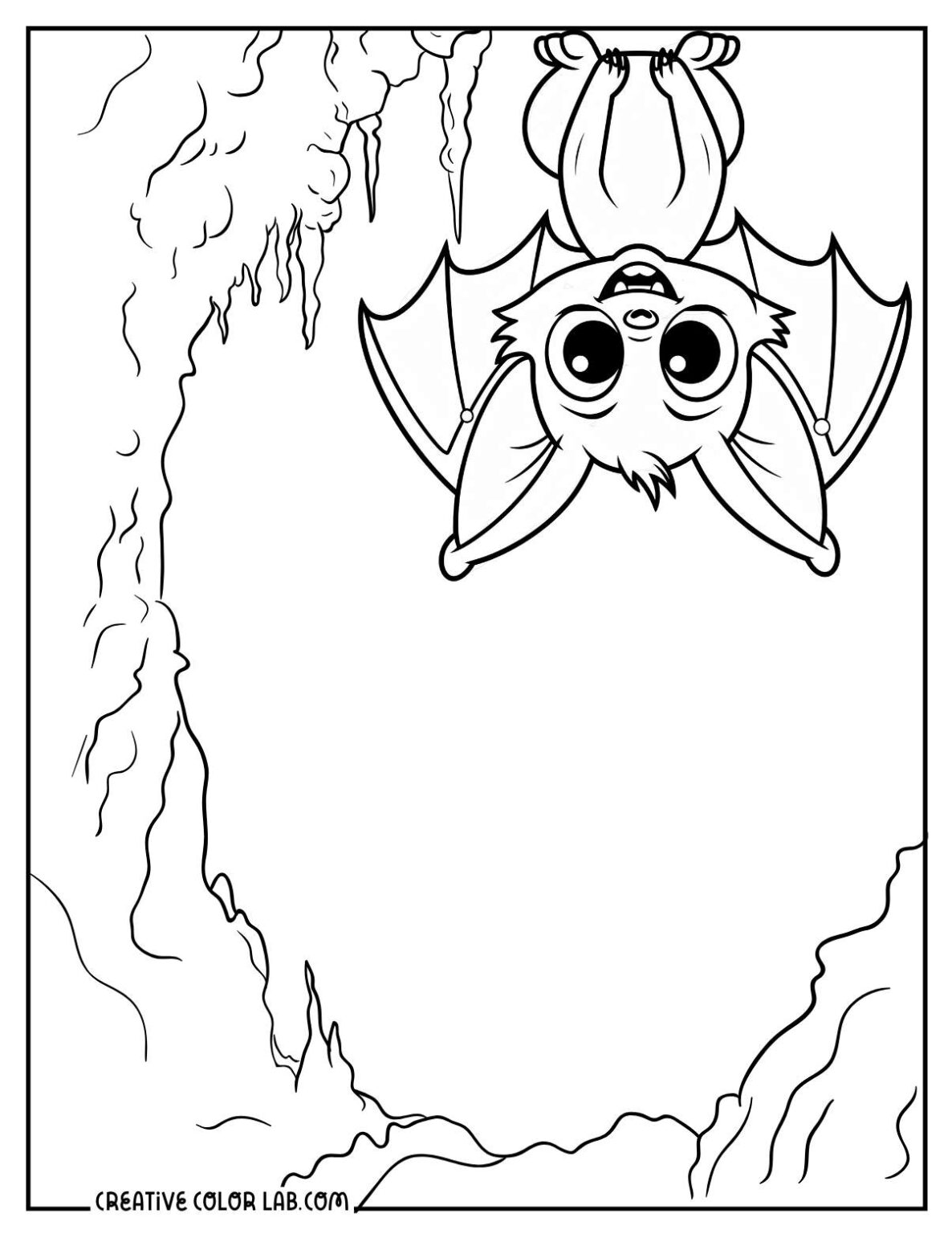 Printable Bat Coloring Pages