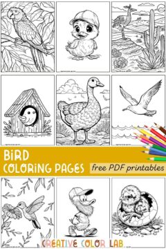 Printable Bird Coloring Pages | Free PDFs