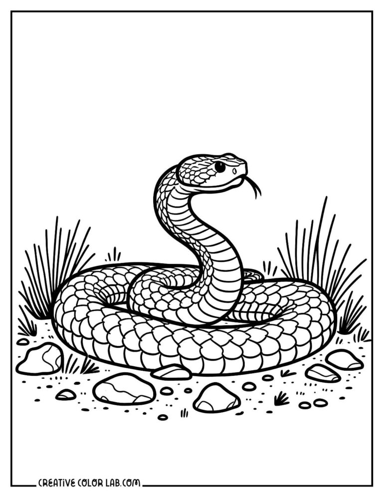 Printable Snake Coloring Pages | Free PDFs to Download