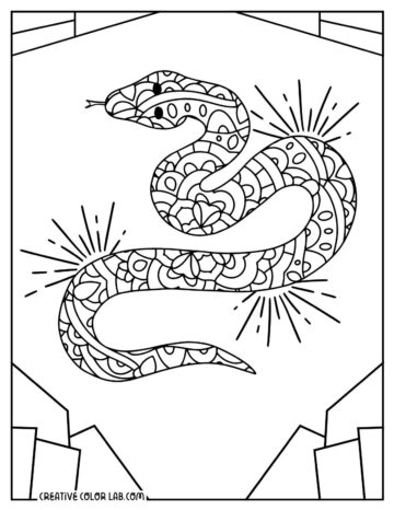 14 Snake Coloring Pages | Free PDF Printables