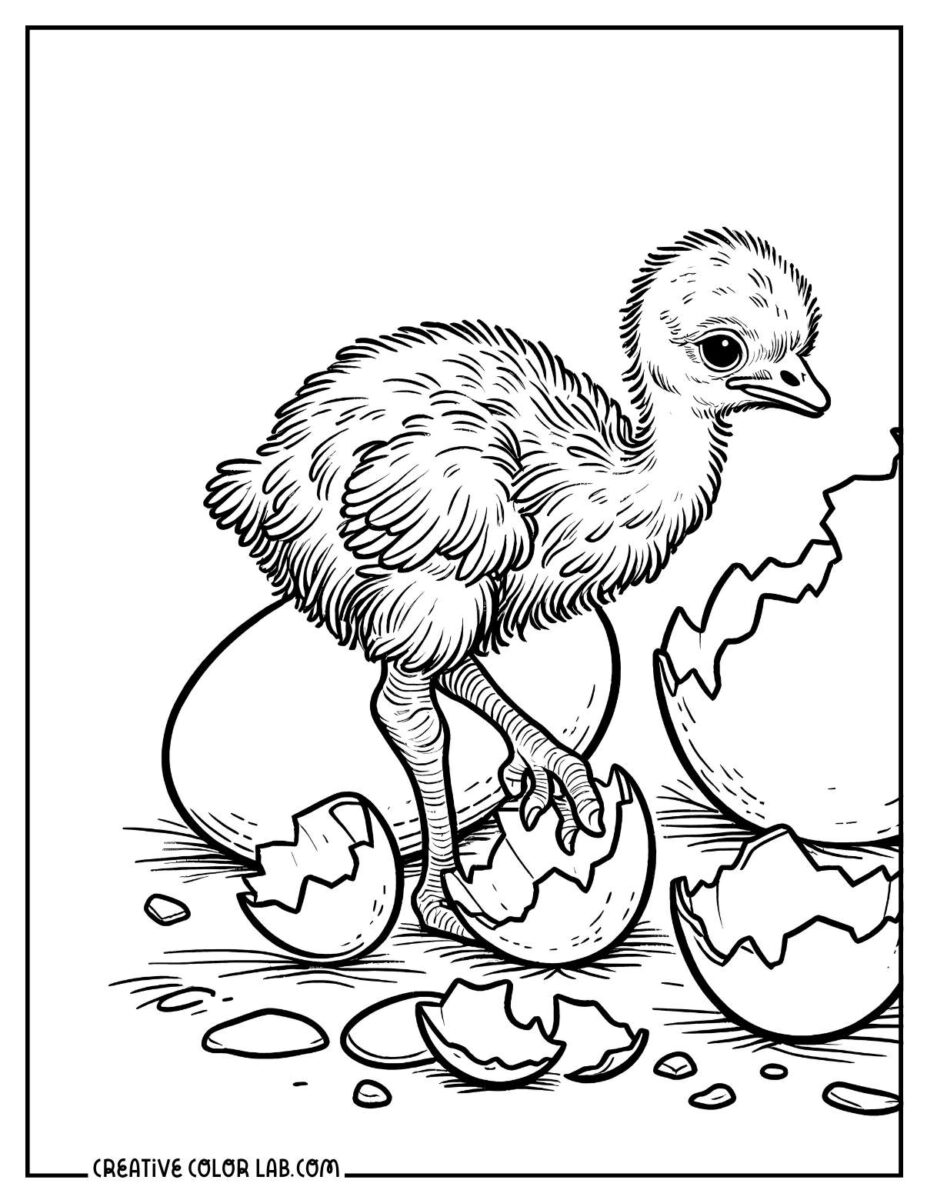 Ostrich Coloring Pages | Free PDFs to Download