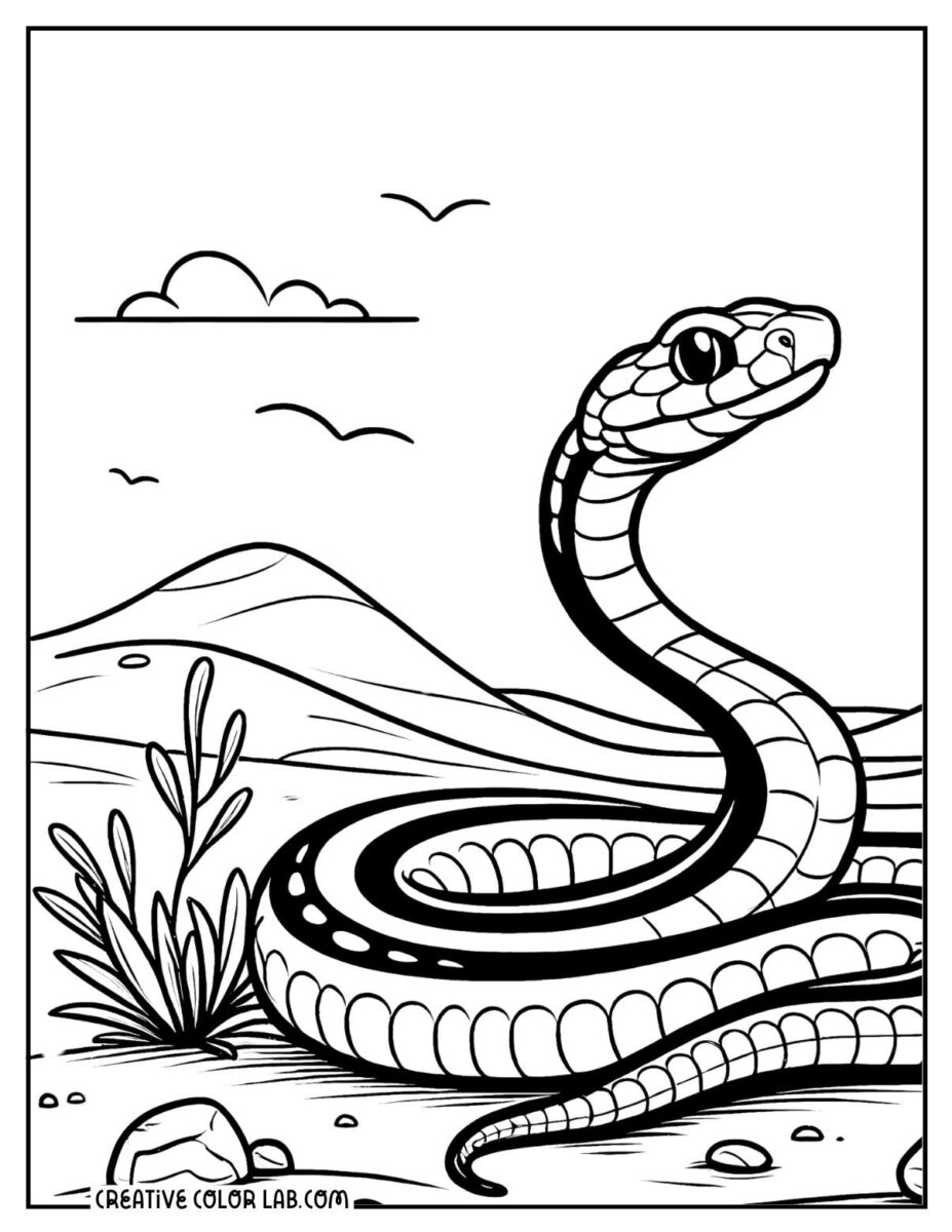Printable Snake Coloring Pages | Free PDFs to Download