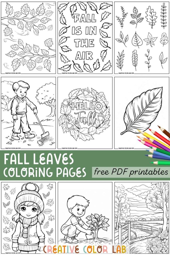 34 Printable Fall Leaves Coloring Pages | Free PDF Downloads