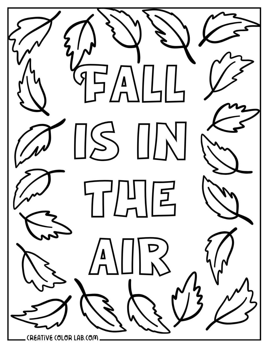 34 Printable Fall Leaves Coloring Pages | Free PDF Downloads