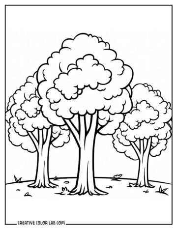 36 Coloring Pages of Trees | Free PDF Printables