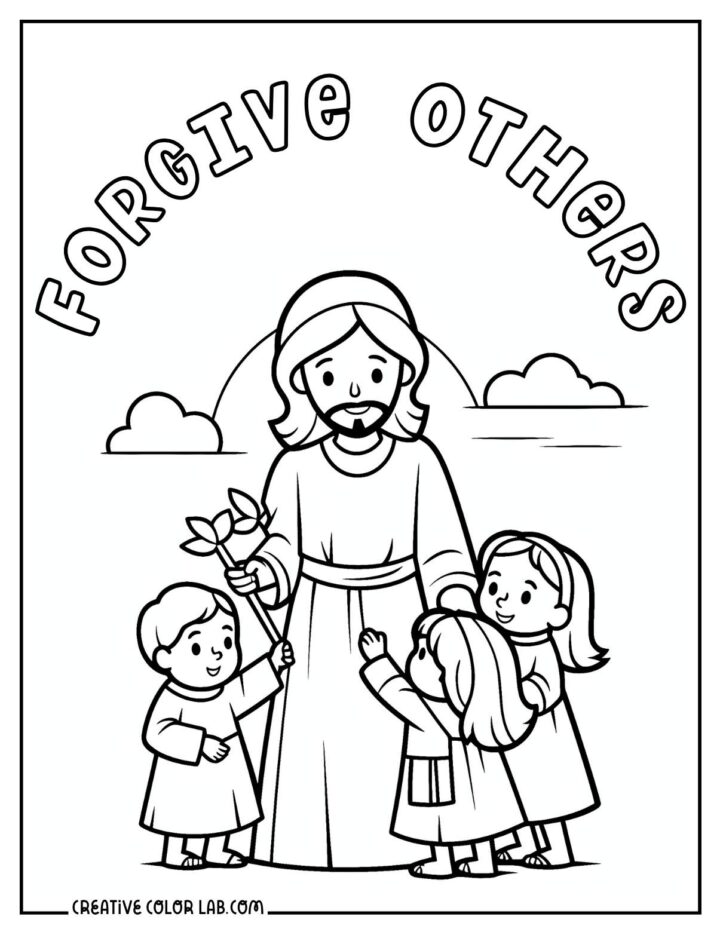 Coloring Forgiveness Pages Doodle Word Alley Forgive Printable Sheets