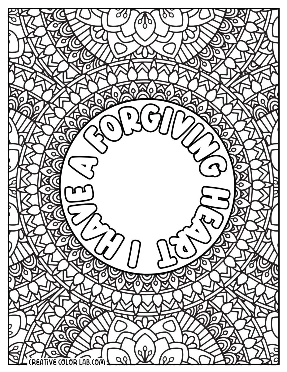Forgiveness Coloring Pages PDFs | Free Printables