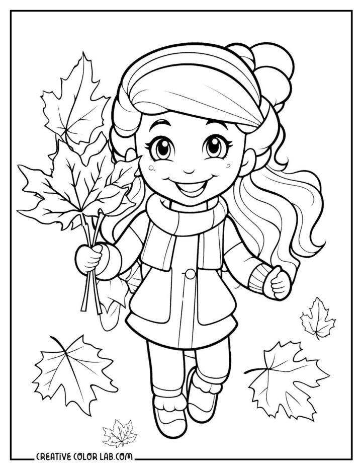 34 Printable Fall Leaves Coloring Pages | Free PDF Downloads