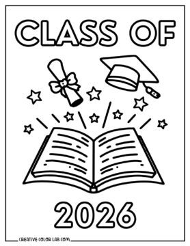 15 Graduation Coloring Pages | Free PDF Printables