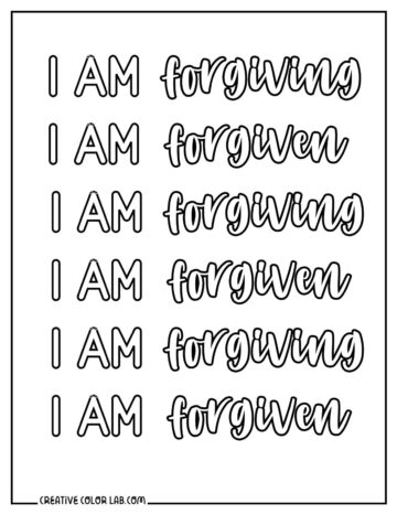13 Forgiveness Coloring Pages | Free PDF Printables