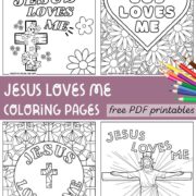 6 Jesus Loves Me Coloring Pages | Free PDF Printables
