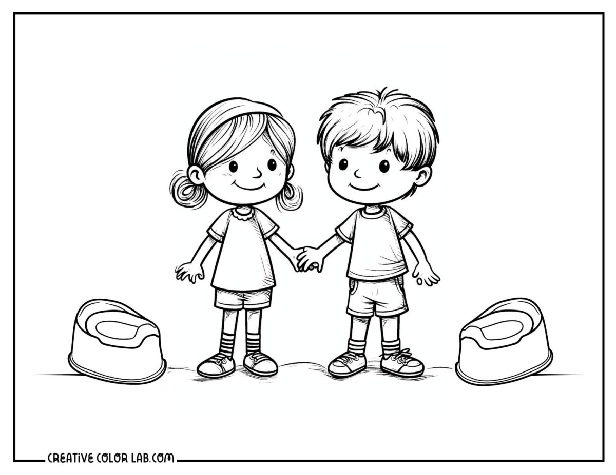 Fun, Free Toilet Training Coloring Pages