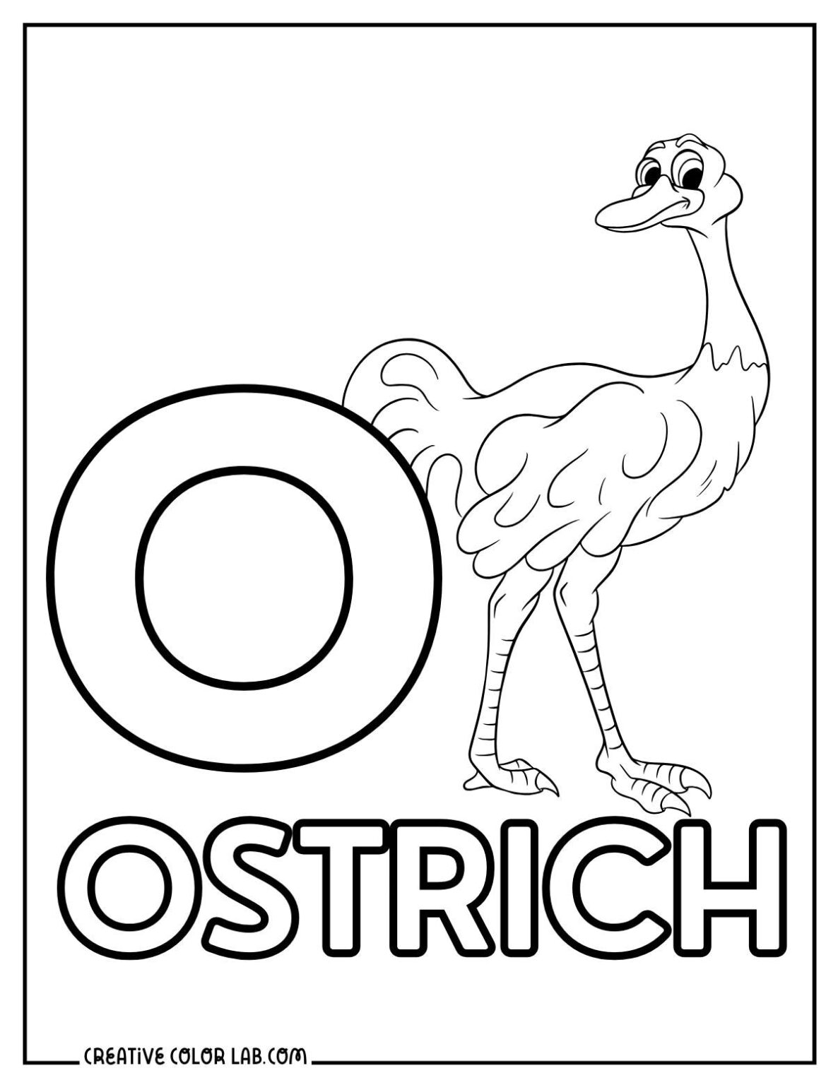 Ostrich Coloring Pages | Free PDFs to Download