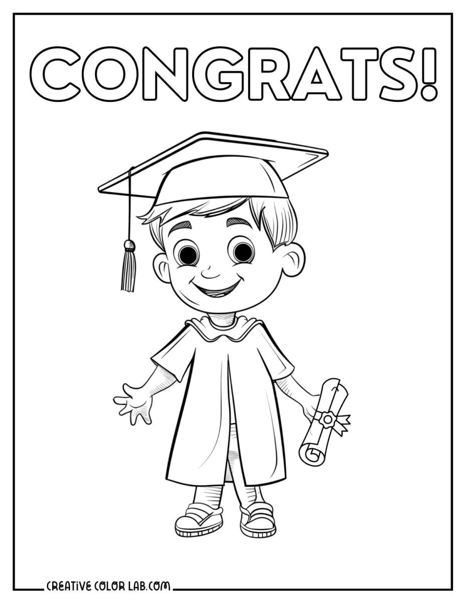 15 Graduation Coloring Pages | Free PDF Printables