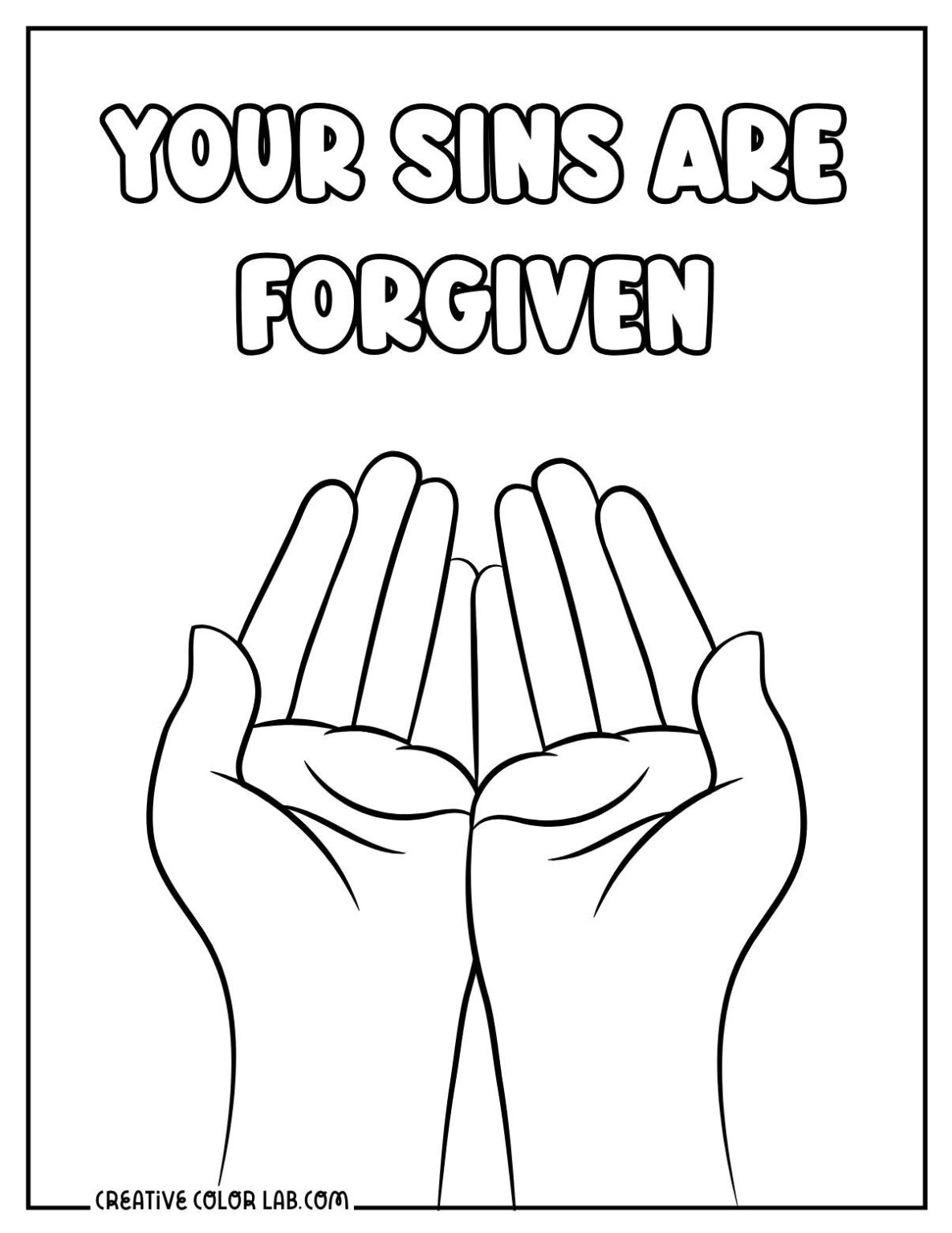 Forgiveness Coloring Pages PDFs | Free Printables
