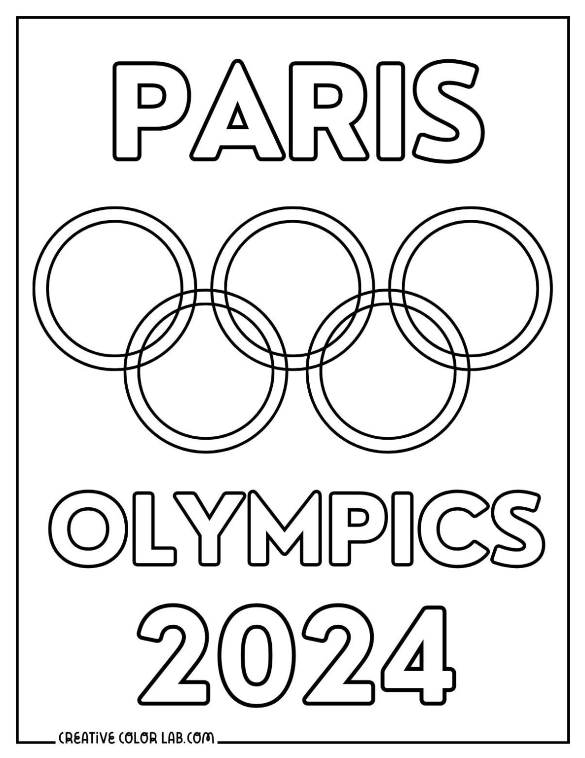 Printable Olympic Coloring Sheets