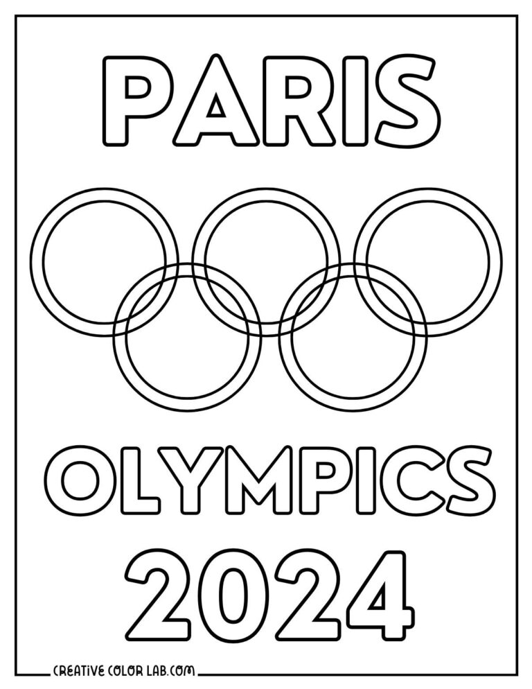 Printable Olympic Coloring Sheets