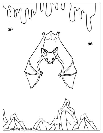 Printable Bat Coloring Pages