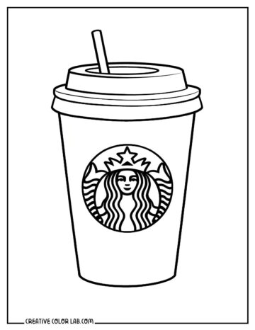 Printable Starbucks Coffee and Food Coloring Pages | Free PDF Downloads