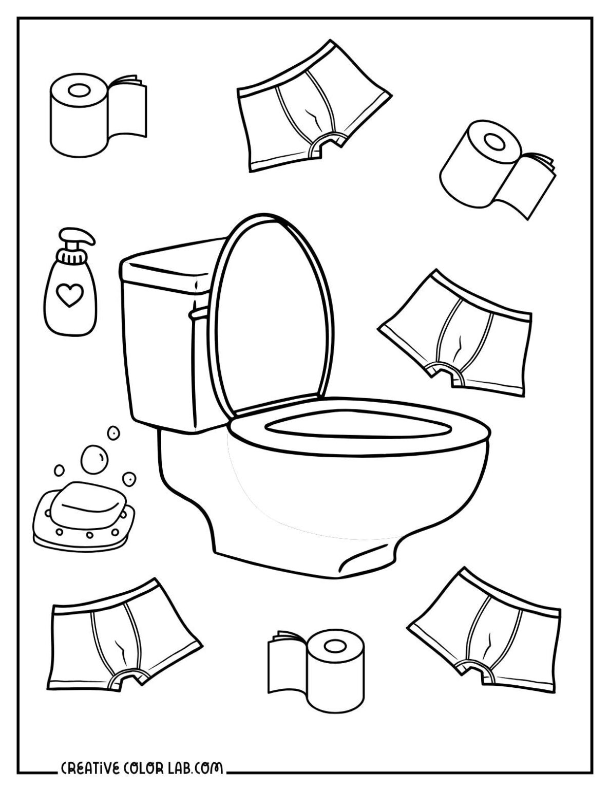 Fun, Free Toilet Training Coloring Pages