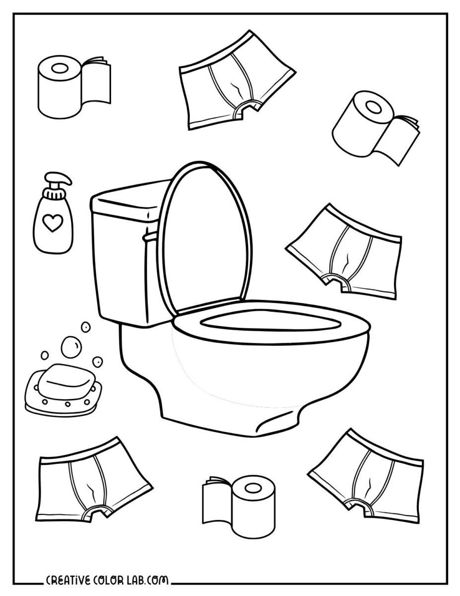 Fun, Free Toilet Training Coloring Pages