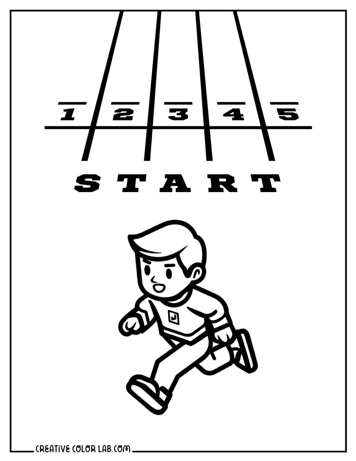 Printable Olympic Coloring Sheets