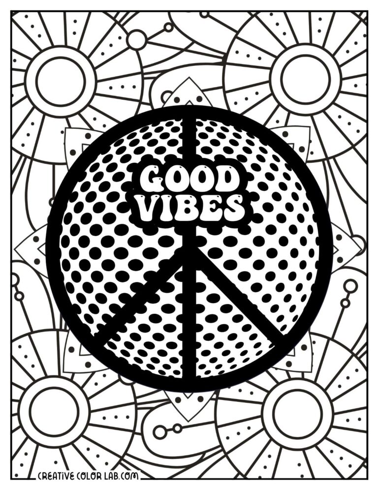 Printable Psychedelic Coloring Pages | Free PDFs