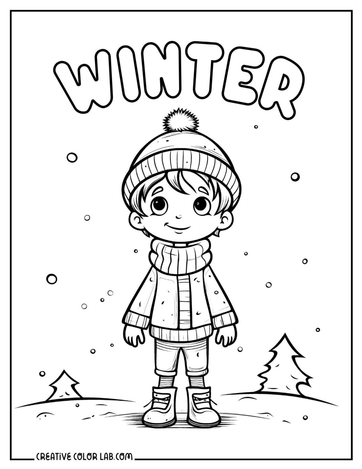 27 Winter Coloring Pages | Free PDF Printables