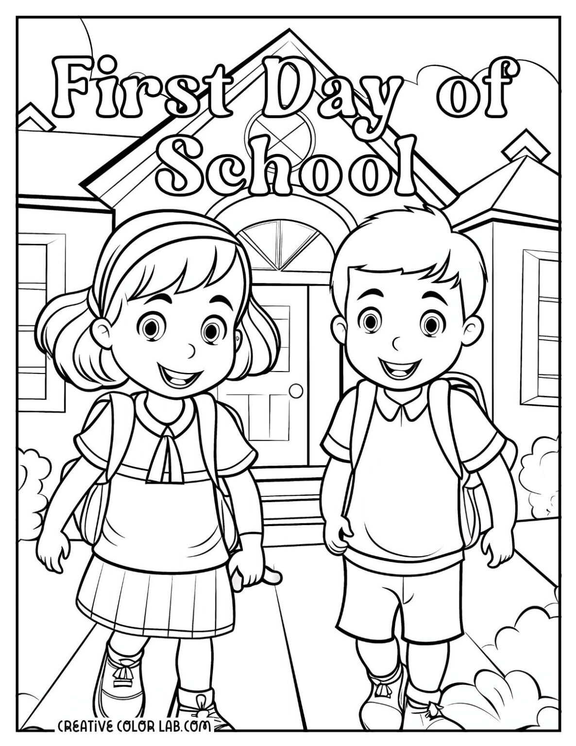 Printable Back to School Coloring Pages | Free PDF Downloads
