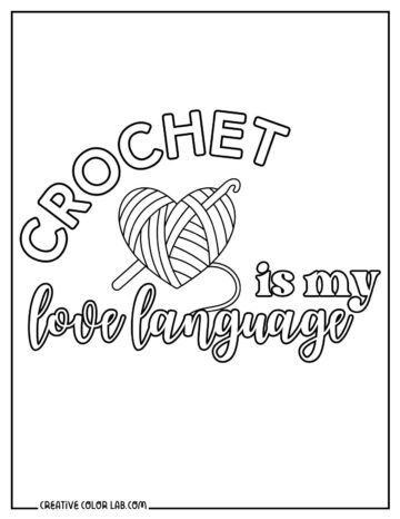 Crochet Coloring Pages PDF Printables