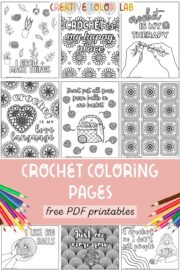 Crochet Coloring Pages PDF Printables