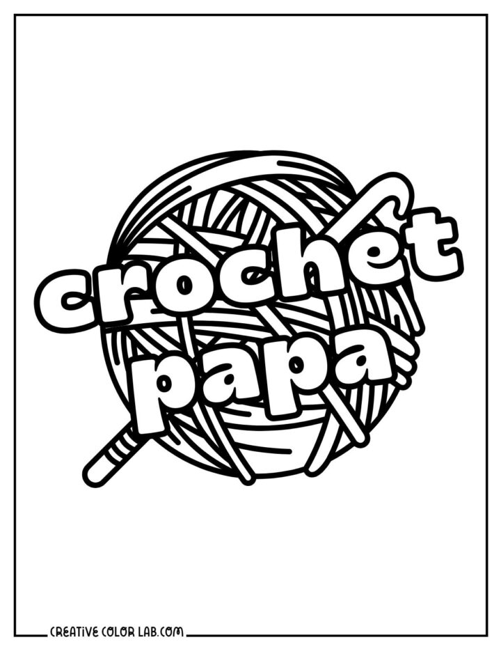 Crochet Coloring Pages PDF Printables