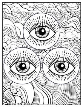 Printable Psychedelic Coloring Pages | Free PDFs