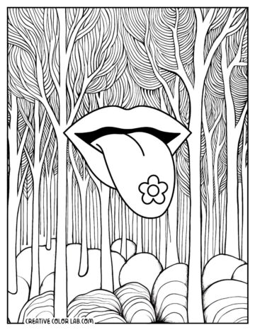 31 Psychedelic Coloring Pages | Free PDF Printables