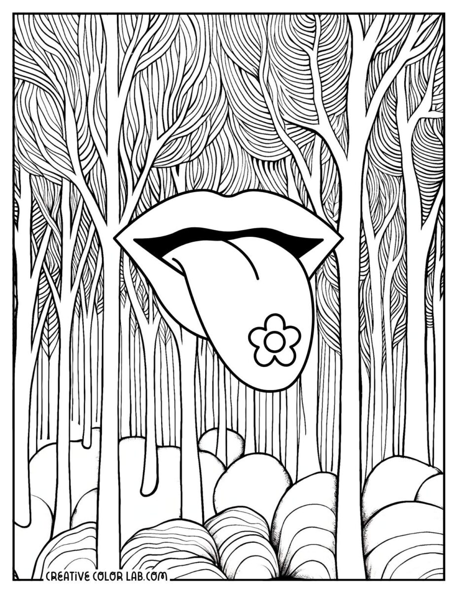 Printable Psychedelic Coloring Pages | Free PDFs