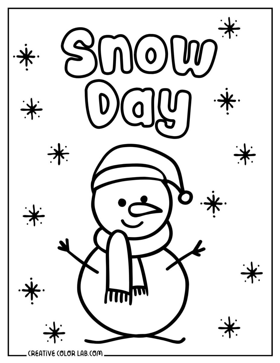 27 Winter Coloring Pages | Free PDF Printables
